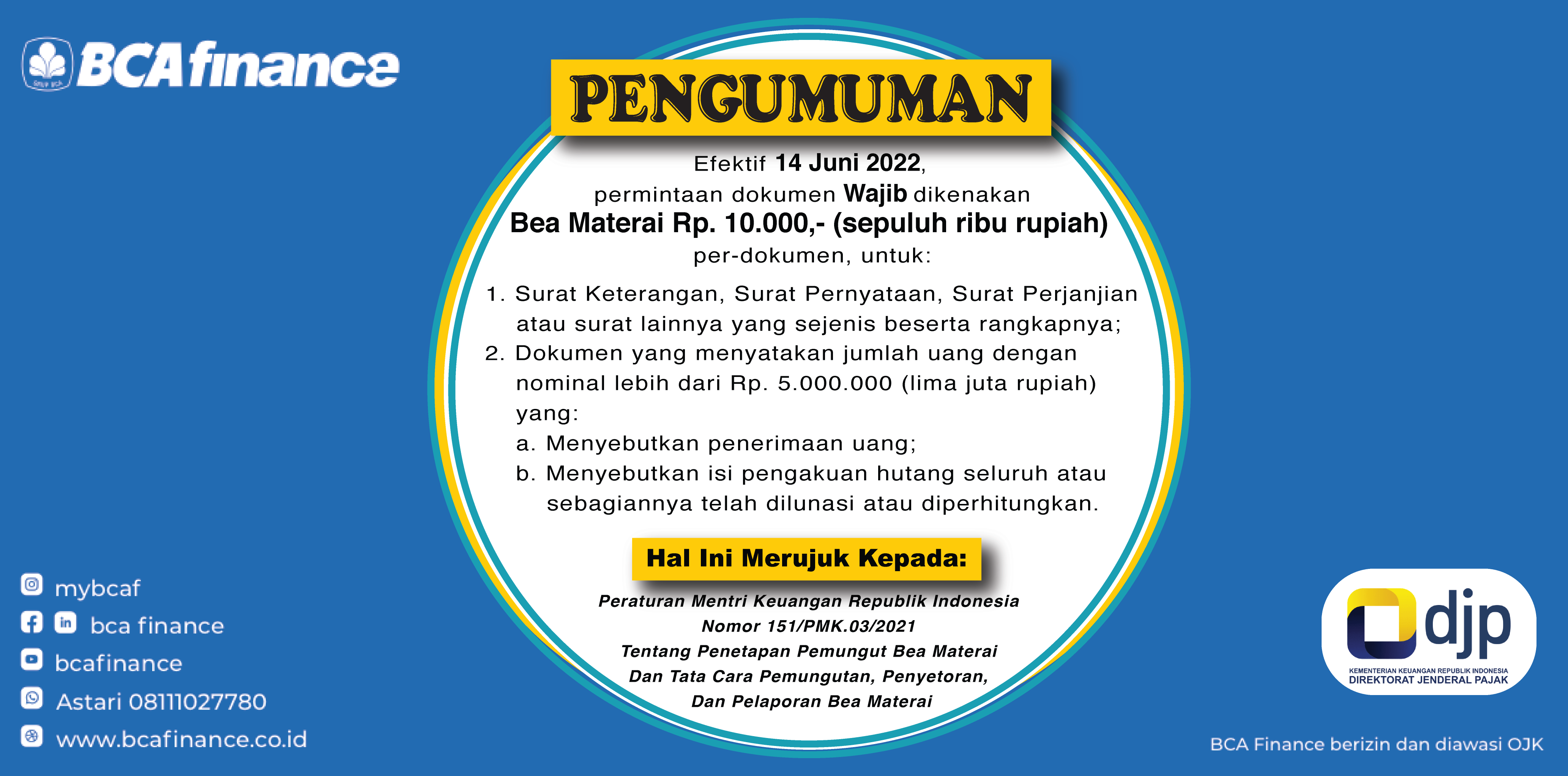 Pengurusan STNK - BCA Finance